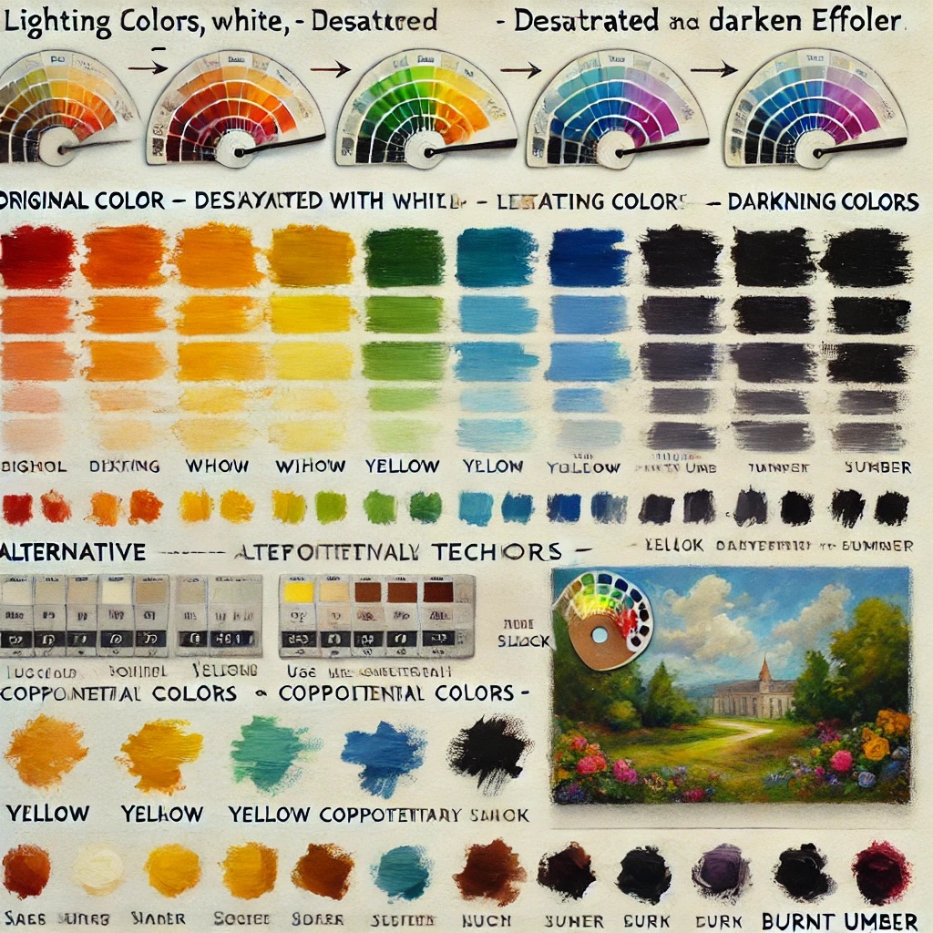 Guía de Colores Complementarios para Pintura al Óleo – Erik el rojo