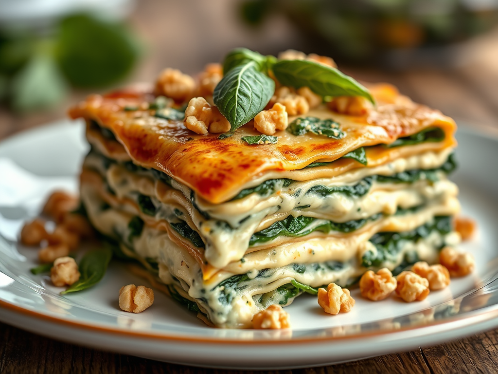 Lasaña de espinacas, ricotta y nueces – Erik el rojo